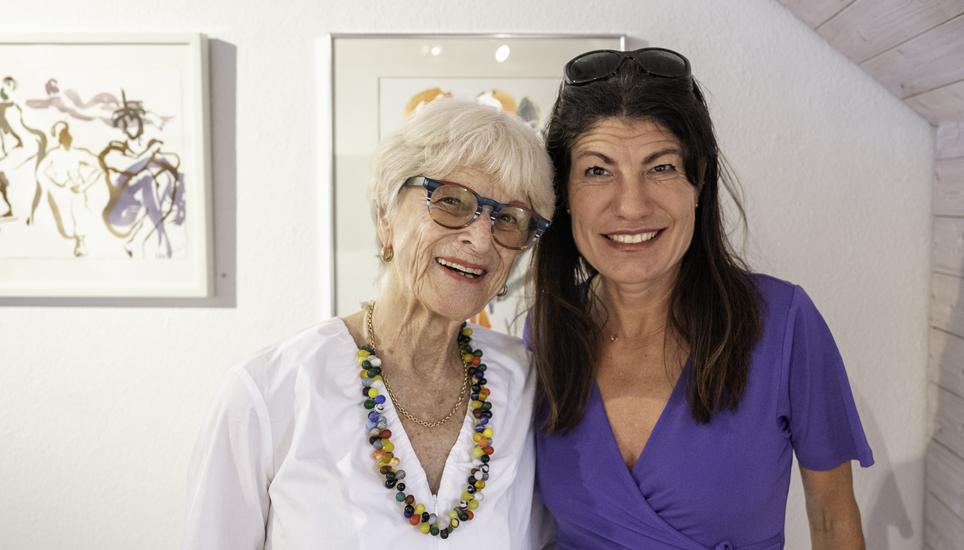 Vernissage in Ramsen: Linda Graedel ist die lebendige Seele in der Kunst